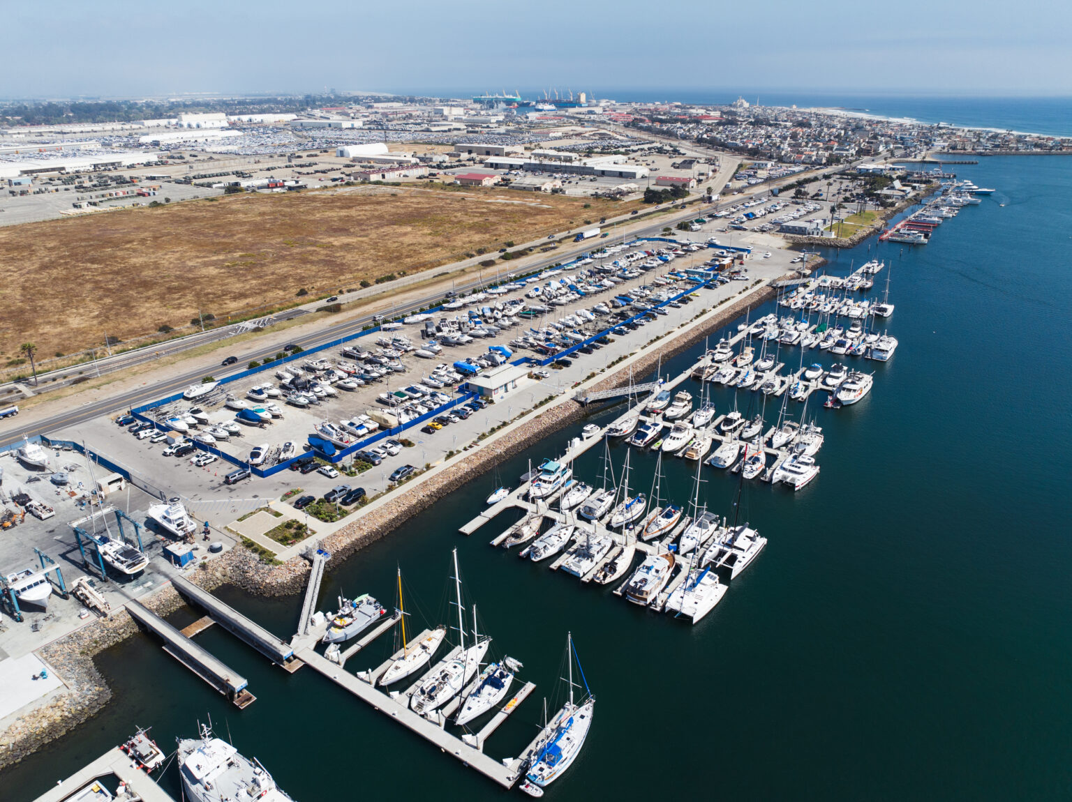 Secure Boat Storage Facility, Oxnard, CA | Peninsula Yacht Marina